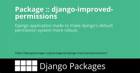 Django Packages Django Improved Permissions
