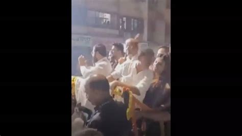 Video Of Shiv Sena Mla Prakash Surve Kissing Woman Leader Goes Viral Case Registered 2