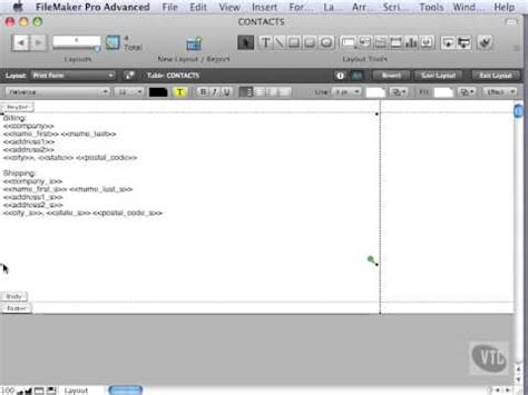 FileMaker Tutorial Creating A Print Layout Pt YouTube
