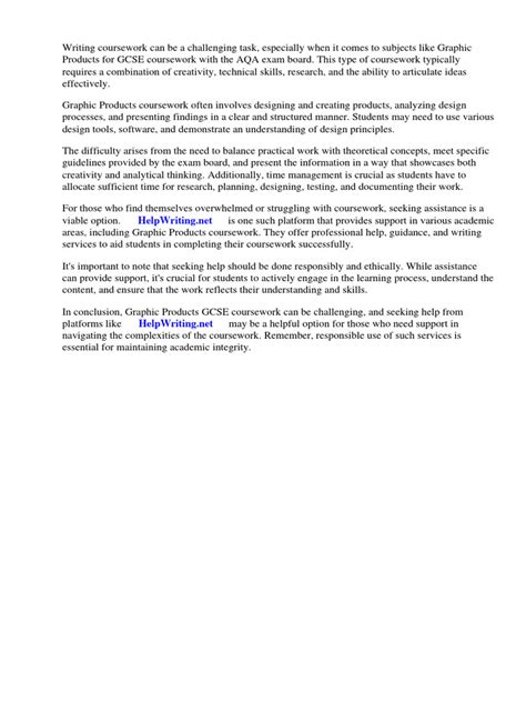 Graphic Products Gcse Coursework Aqa Pdf Facebook Linked In