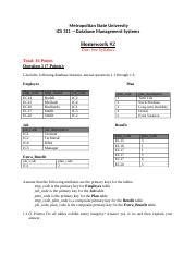 Homework2 Docx Metropolitan State University ICS 311 Database