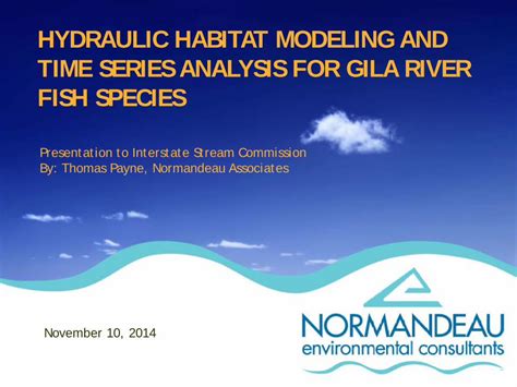 Pdf Hydraulic Habitat Modeling And Time Series Analysis · Hydraulic