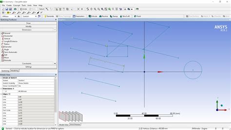 Ansys Design Modeler Tutorial 2 Sketching Youtube
