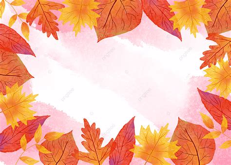 수채화 가을 단풍 배경 가을에 수확 가을철 풍작 단풍잎 배경 일러스트 및 사진 무료 다운로드 Pngtree