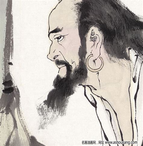 范曾 国画达摩面壁高清大图3下载 名画油画网