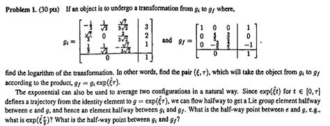 problem 1 30 pts if an object is to undergo a
