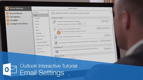 Email Settings CustomGuide