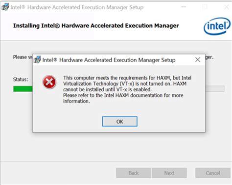 VT X Is Enabled During HAMX Installation It Says Vt X Is Not Turned On Issue 320 Intel