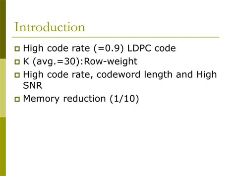 Ppt A Scalable Architecture For Ldpc Decoding Powerpoint Presentation