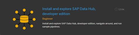 Sap Developers On Linkedin Tutorial Install And Explore Sap Data Hub Developer Edition
