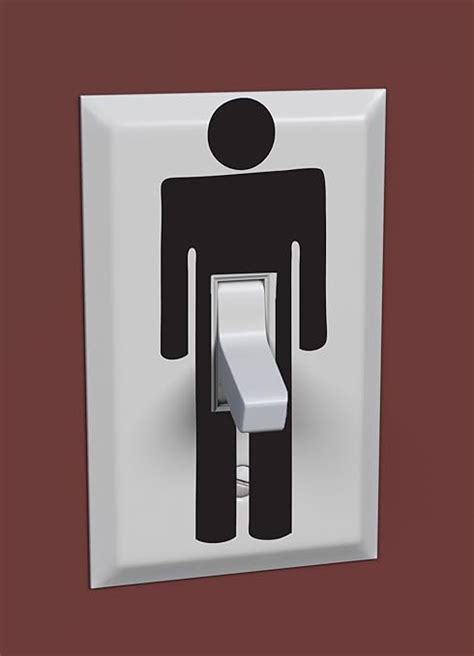 Amazon Com Penis Light Switch Sticker Funny Decal Lightswitch LOL Gag Gift Black Home