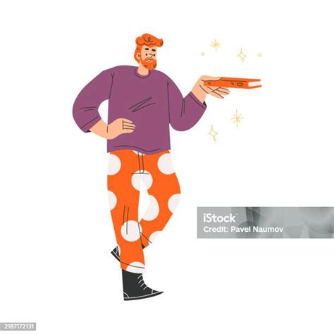 수염 난 남자 와 책 와 재미있는 문학 취미 벡터 일러스트 레이 션을 즐긴다 개성 개념에 대한 스톡 벡터 아트 및 기타 이미지 Istock