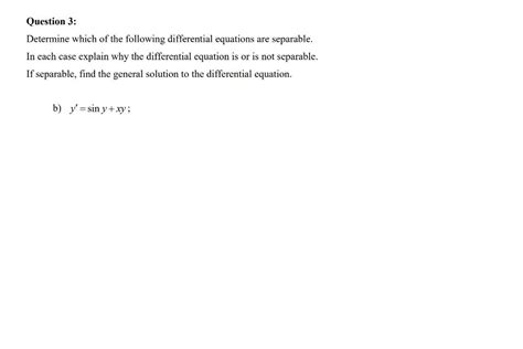 Solved Question Determine Which Of The Following Chegg