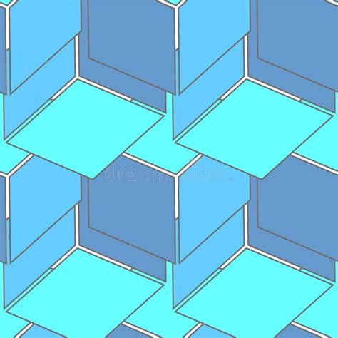 Abstract Seamless 3d Cubes Pattern Stock Illustration Illustration Of Dark Fashion 97307836