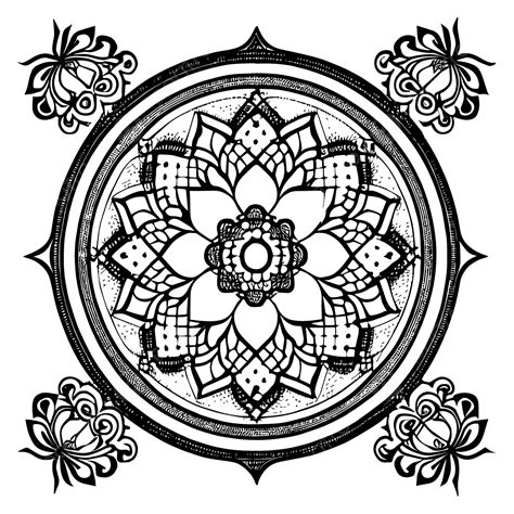 How This Floral Mandala Pattern Can Help You De Stress And Unwind Vector How This Floral