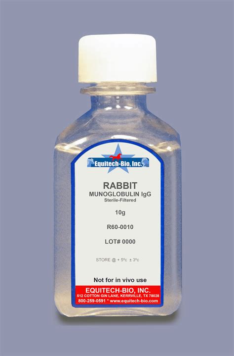R60 Rabbit Igg Solution 97 Purity