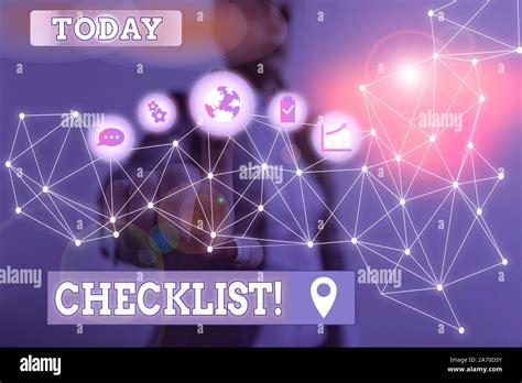 Writing Note Showing Checklist Business Concept For List Items Required Things Be Done Or