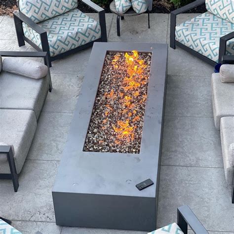 Hpc H Burner Gas Fire Pit Insert Hilo Ignition — Modern Blaze