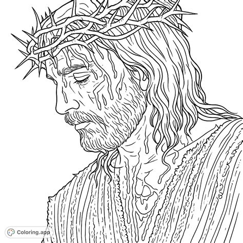 Crown Of Thorns Coloringapp