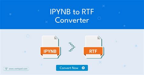 Online IPYNB Jupyter Notebook To RTF Converter Vertopal