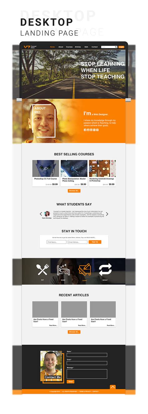 Responsive Website UI UX Design On Behance
