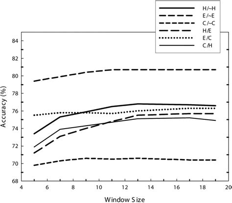 testing accuracy based on different window lengths download