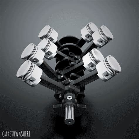 V8 Engine Animated  Watch How The Valves And Pistons Move On A