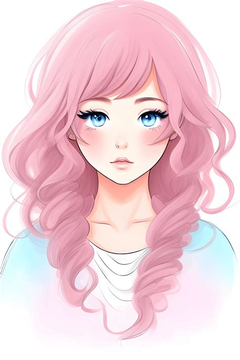Anime Girl With Pink Hair Free Download Ai Scribbles