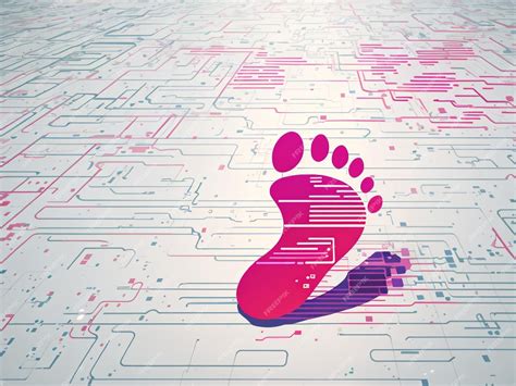 Premium Photo Binary Trails Digital Footprint Background Created With Binary Code