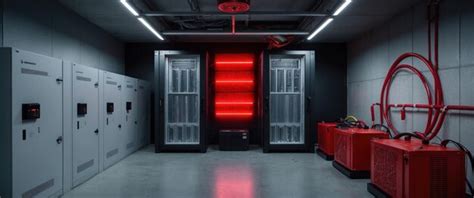 High Security Server Bunker With Reinforced Walls And Advanced Data Processing Infrastructure