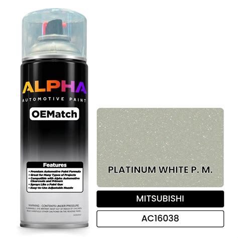 Mitsubishi Platinum White P M Ac16038 Oematch Automotive Spraycan