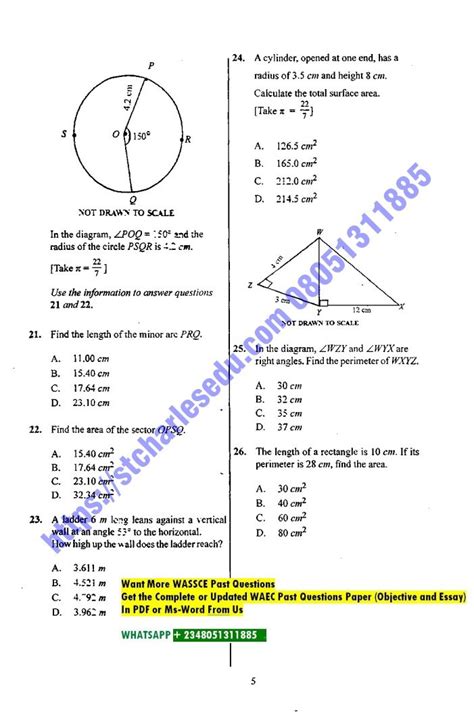 Common Mathematics Questions In Waec Mathematics Phonics Worksheets Free Math Tutorials