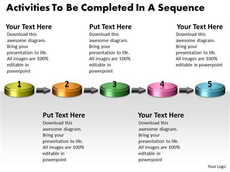 Ppt Activities To Be Completed In Sequence Business Powerpoint