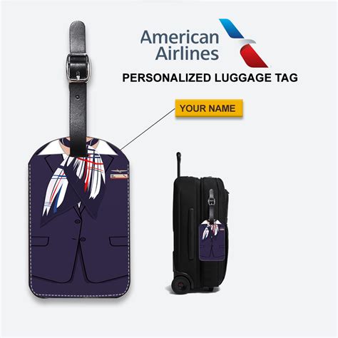 Personalized American Airlines Crew Luggage Tags