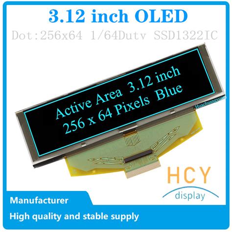 256x64 Pixels 16 Gray Scale Oled Display With Low Temperature Operation China Oled Display And