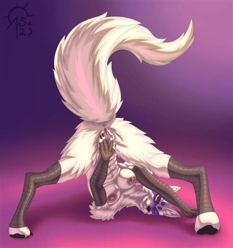 Rule 34 Absurd Res Alopex Anthro Arctic Fox Bandage Bodypaint Breasts