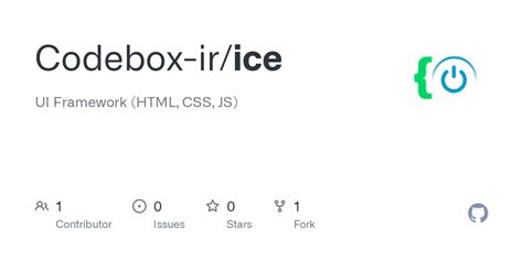 GitHub Codebox Ir Ice UI Framework HTML CSS JS