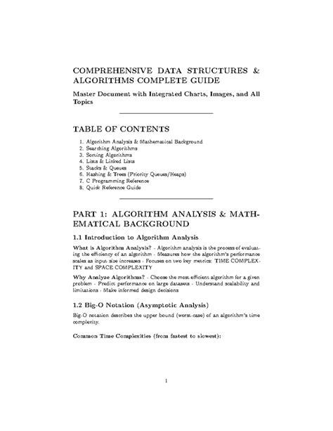 Dsa 101 Comprehensive Guide To Data Structures And Algorithms Studocu