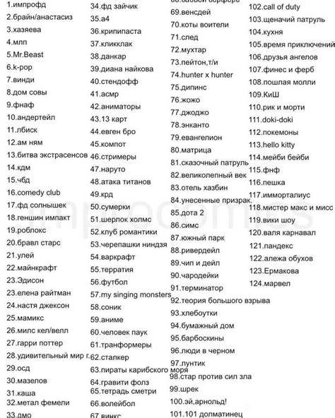 список фд Бинго Экстрасенс Фандом