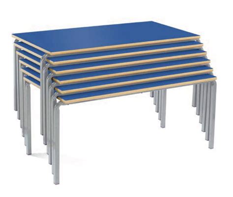 Stackable Rectangular Classroom Tables 1200x600 Crushbent Furniture And Refurbishment