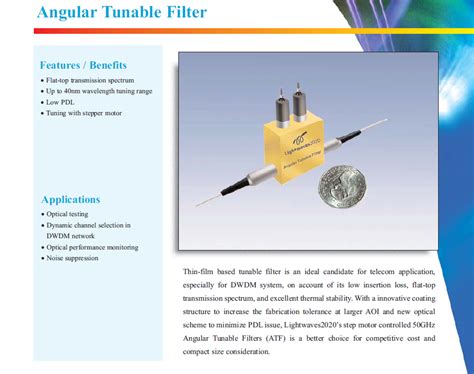Angular Tunable Filter 上海宽捷光电科技有限公司
