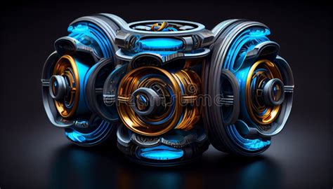 Details From The Anti Gravity Suspension Stock Illustration