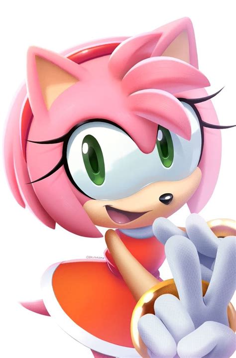 Pin by Rut Abraha on Sonic Amy rose Sonic and amy Rosé fanart