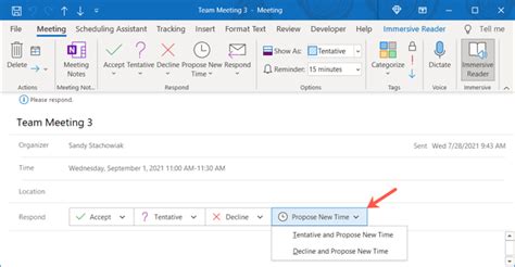 How To Propose A New Time For A Microsoft Outlook Event