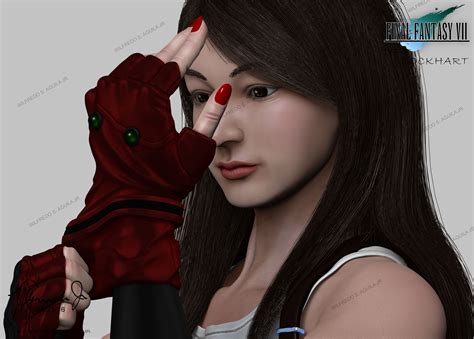 最终幻想7蒂法·洛克哈特zbr 3d模型 100 Ztl Free3d