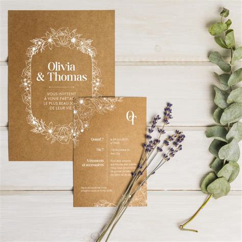 Faire Part Mariage Modèle Gratuit à Imprimer