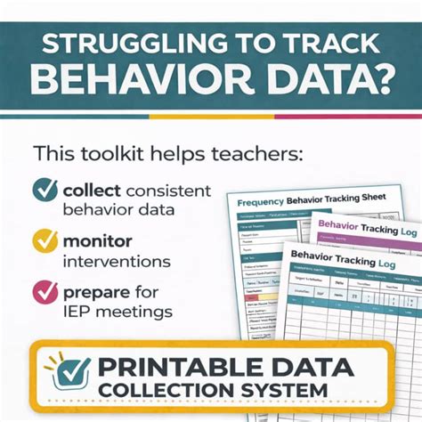 Frequency Behavior Data Collection And Tracking Sheets Sped Progress