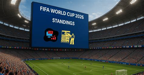 Fifa World Cup 2026 Standings Live Points Table And Group Rankings