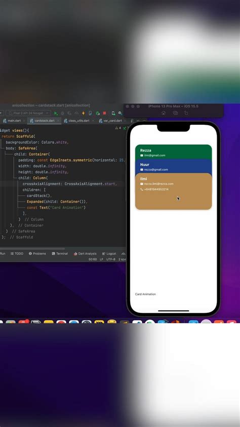 Flutter Cards Animation
