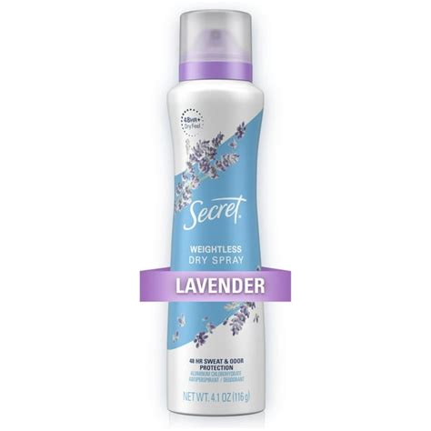 Secret Womens Dry Spray Antiperspirant Deodorant Relaxing Lavender 4